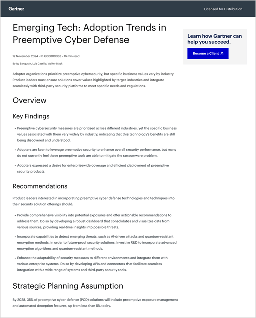 2025 Adoption Trends in Preemptive Cyber Defense